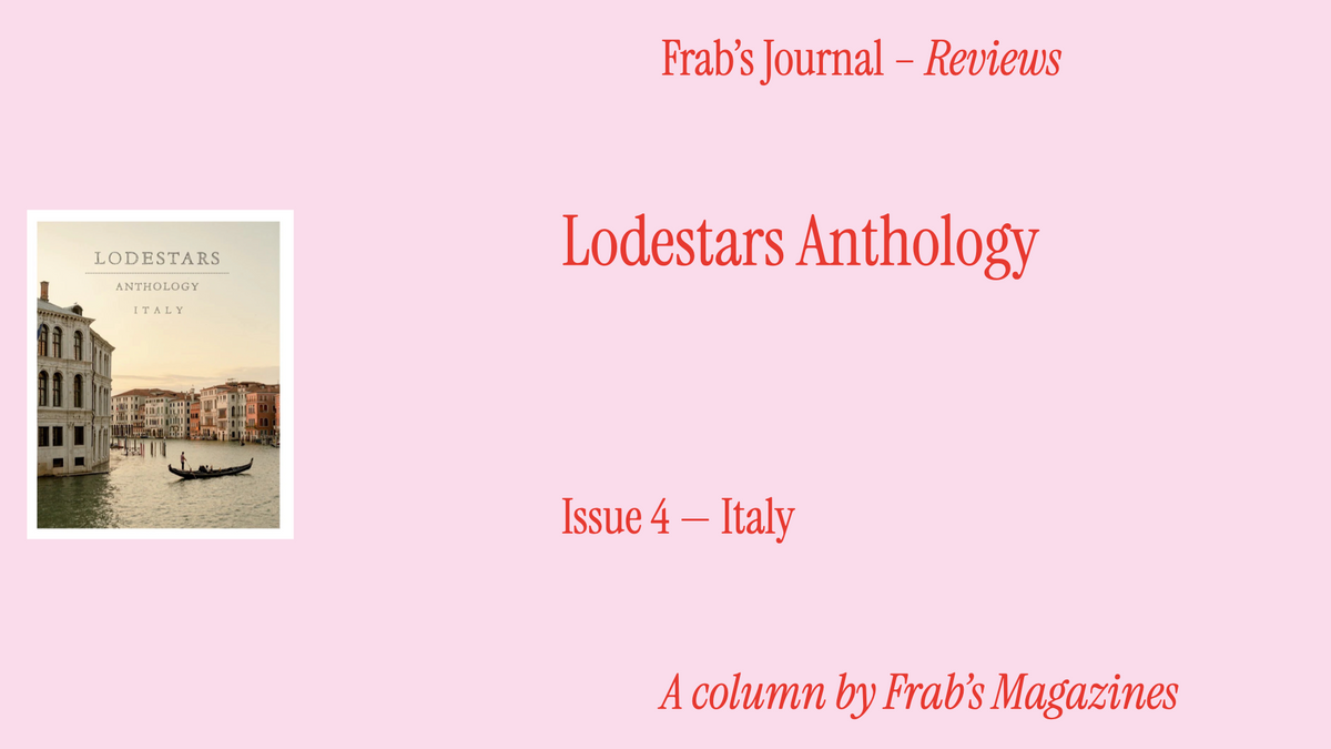 LE CARTOLINE DI LODESTARS ANTHOLOGY - ITALY – Frab's Magazines & More